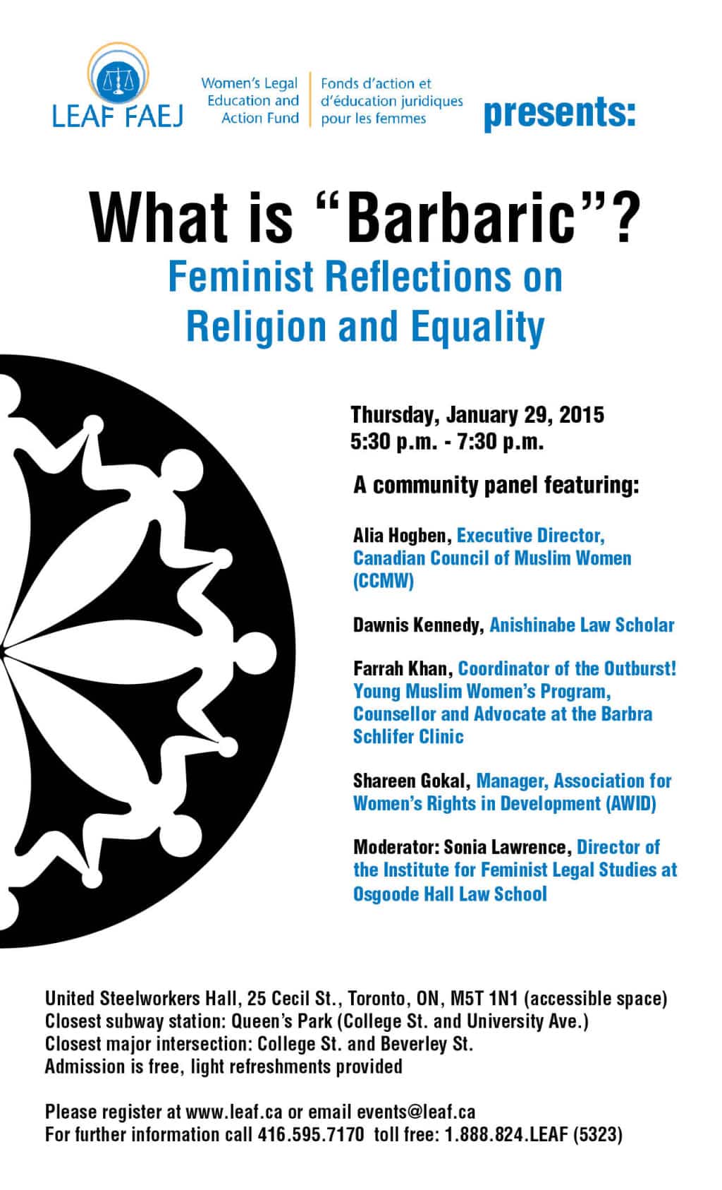 Join LEAF for a community panel: What is "Barbaric"? Feminist ...